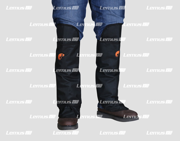 Polainas viboreras color negro / JYR-1600-N – Guantes Lemus